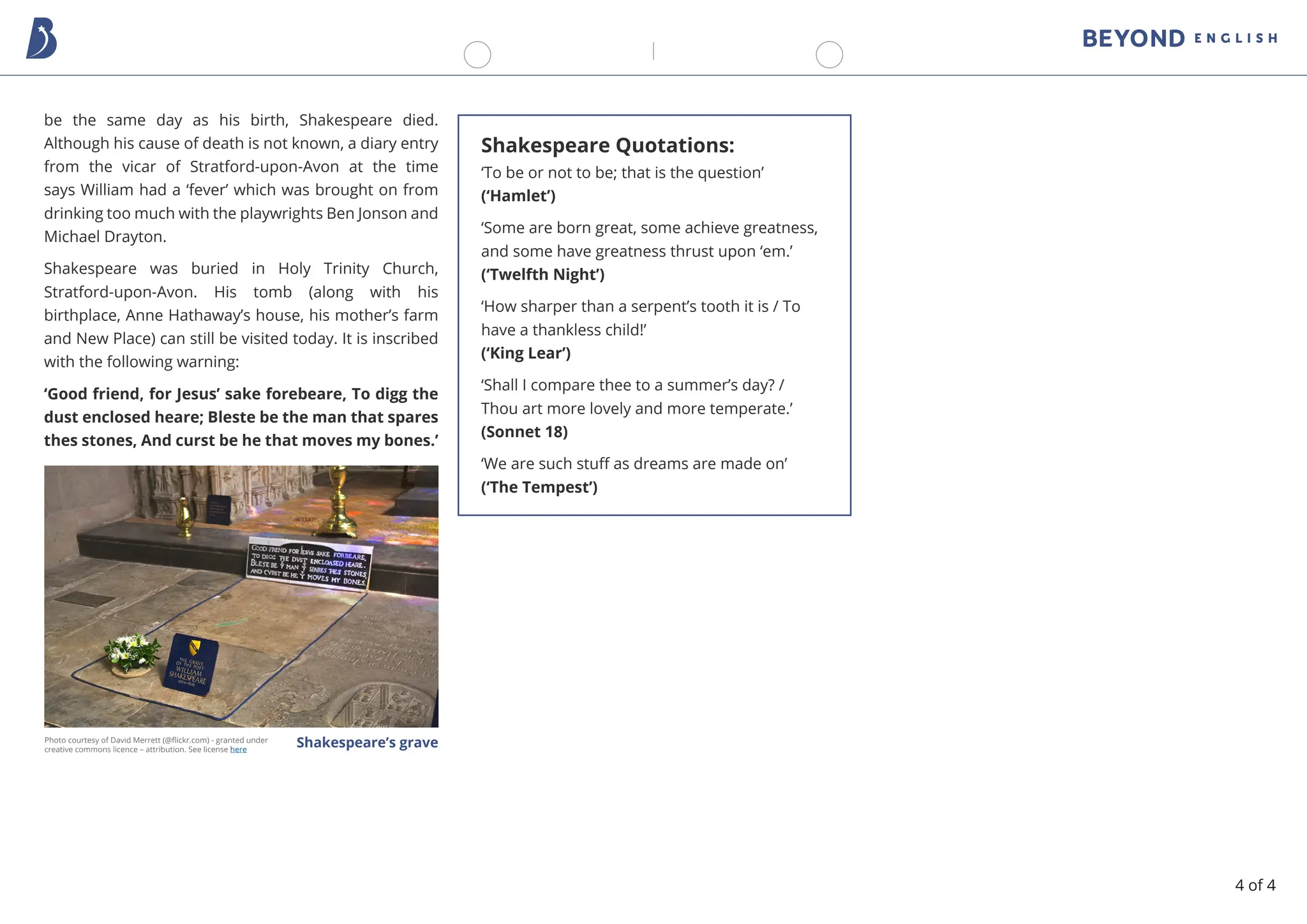 William Shakespeare Reading Comprehension.pdf