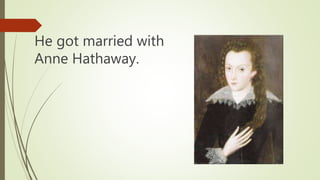 William Shakespeare’s biography | PPTX