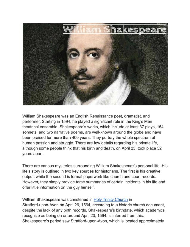 William Shakespeare’s biography.pdf