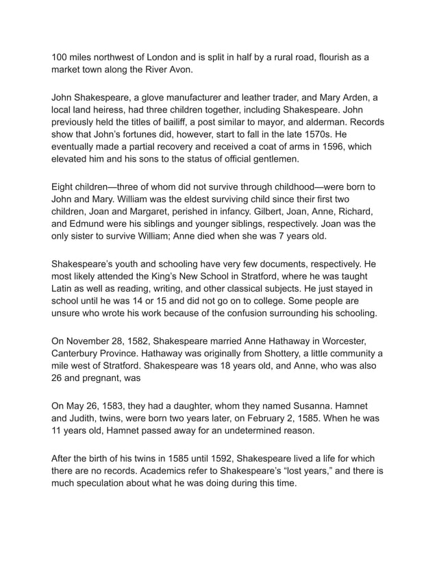 William Shakespeare’s biography.pdf