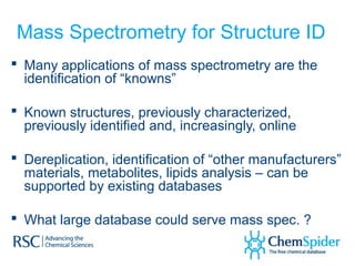 Structure verification and elucidation using the ChemSpider database | PPT