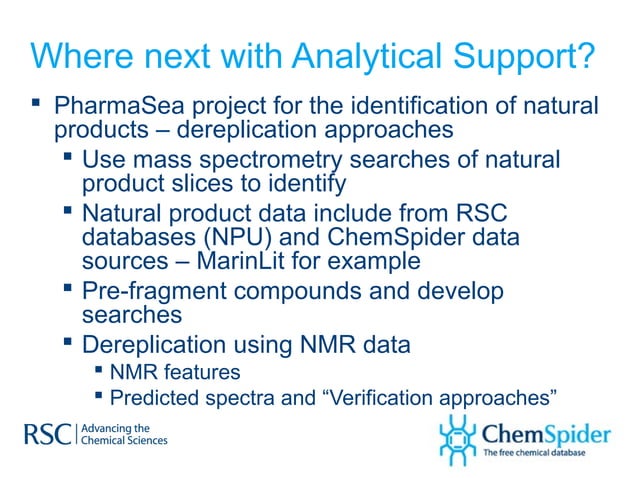 Structure verification and elucidation using the ChemSpider database | PPT
