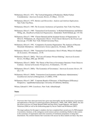 Williamson o-transaction-cost-economics-an-overview | PDF