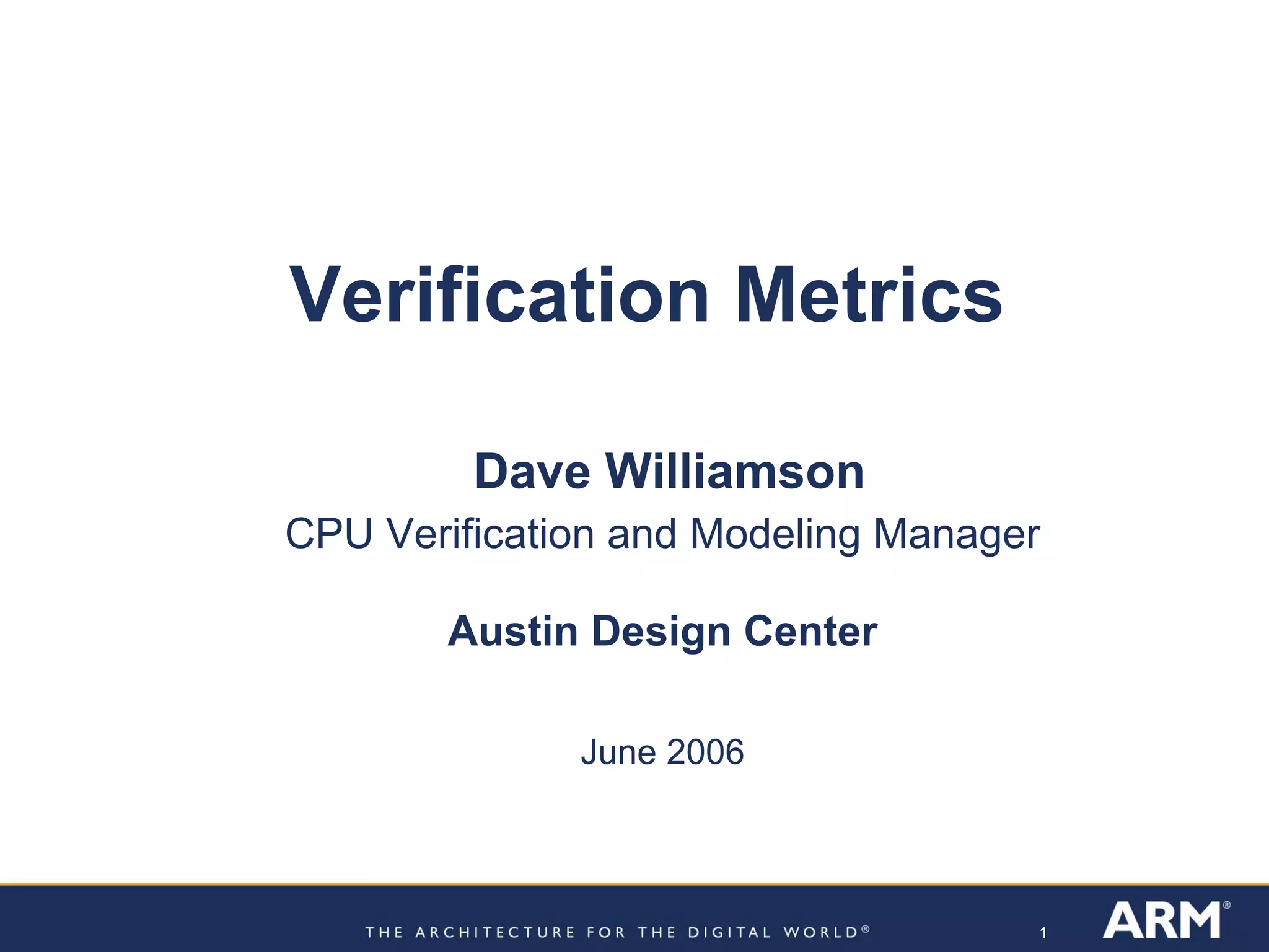 Williamson arm validation metrics | PPT