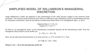 Williamson's Managerial Discretion Model (4).pptx