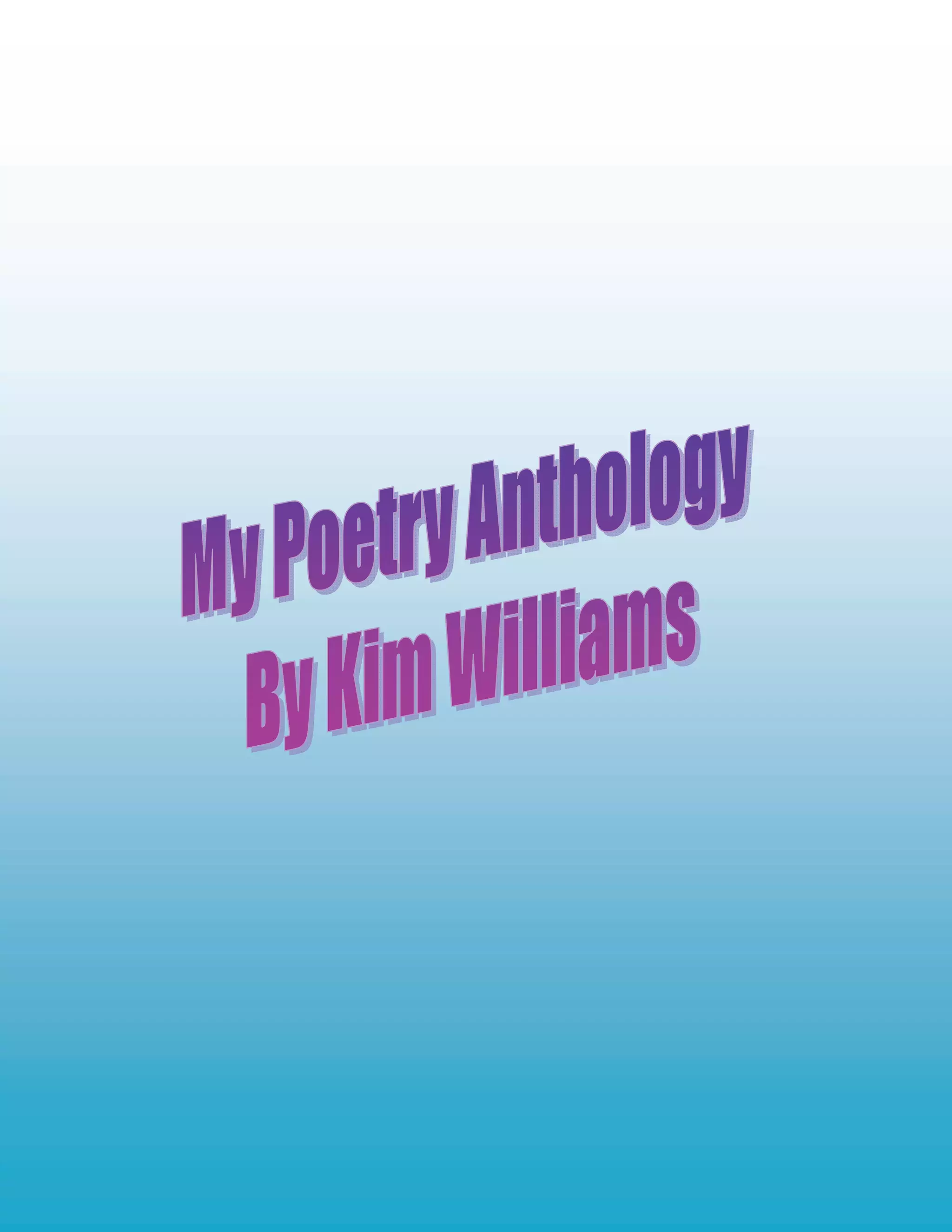 Williams Poetry Anthology | PDF