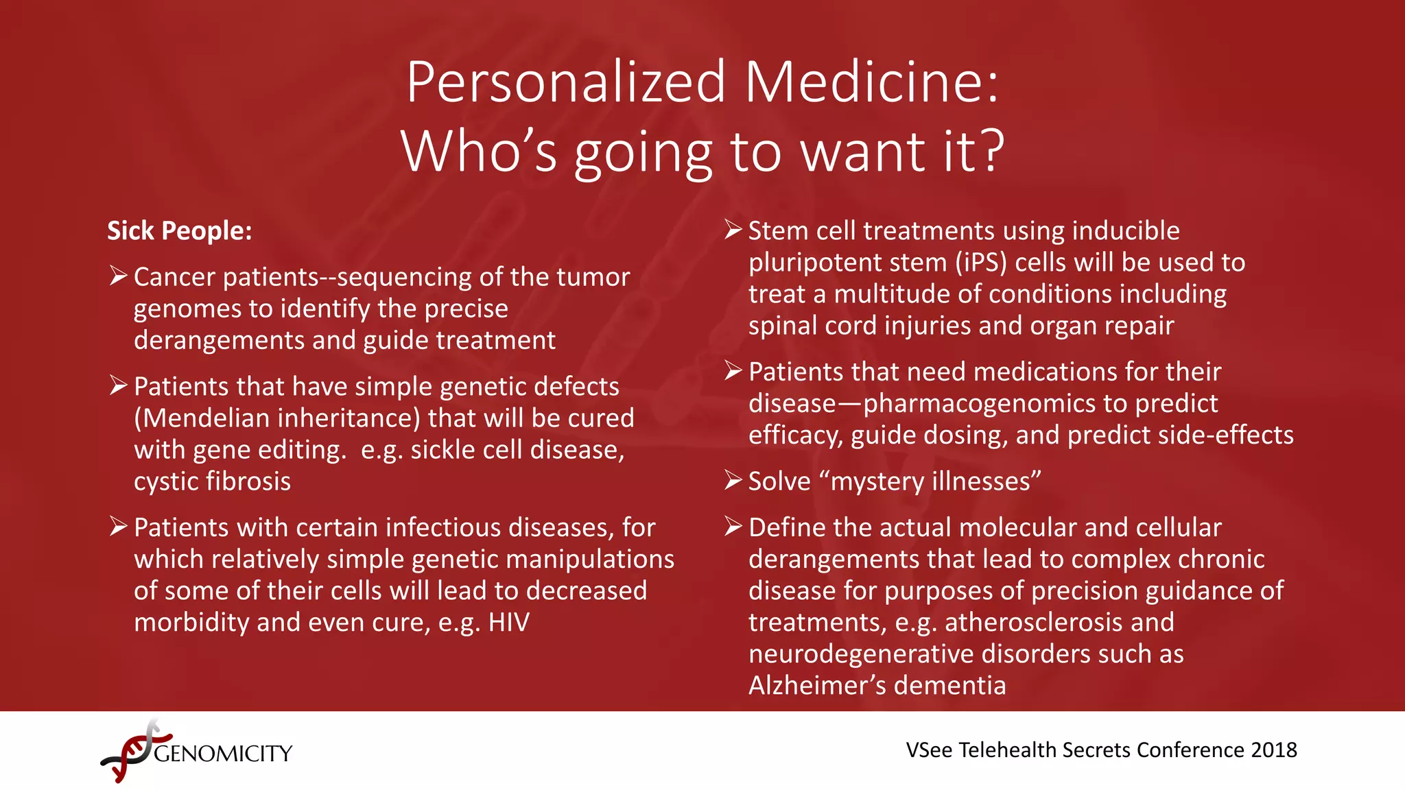 Genomic and Personalized Medicine: An Overview | PPTX