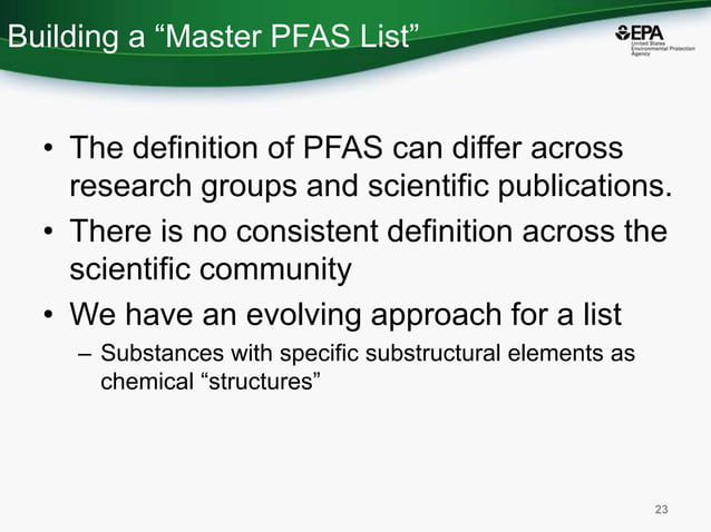 PFAS Chemistry: Range, Complexity, Groupings, and the CompTox Chemicals ...