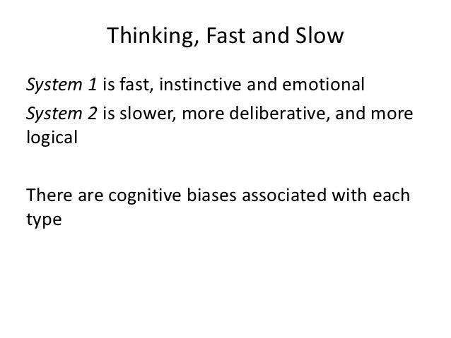 Williams thinking fast and slow