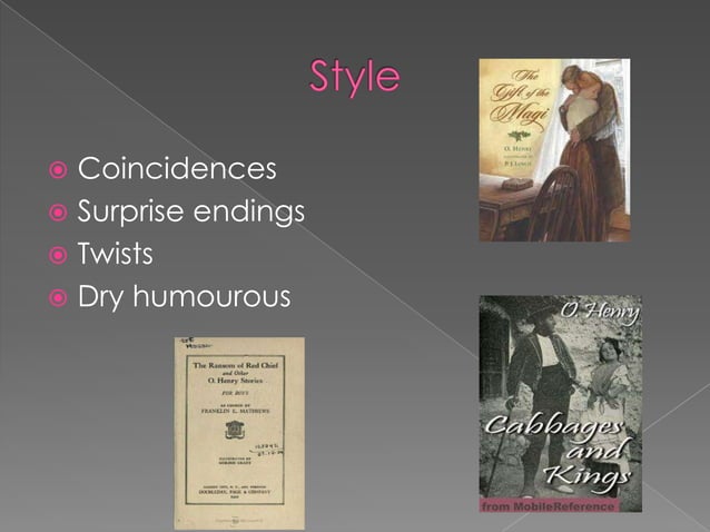 William sydney porter | PPTX | Books and Literature