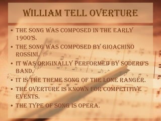 William Tell Overture | PPTX