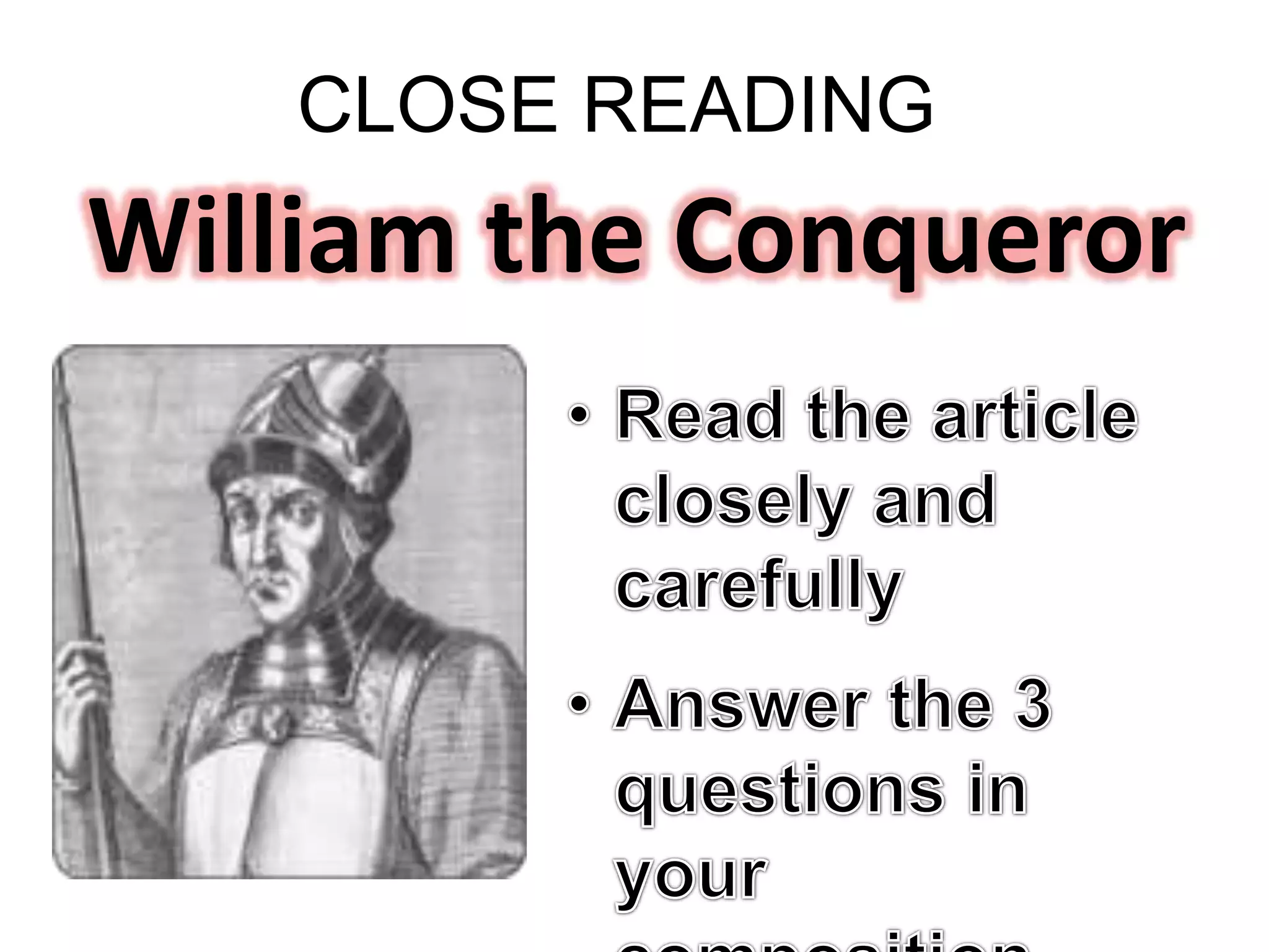 William the conquerer | PPTX