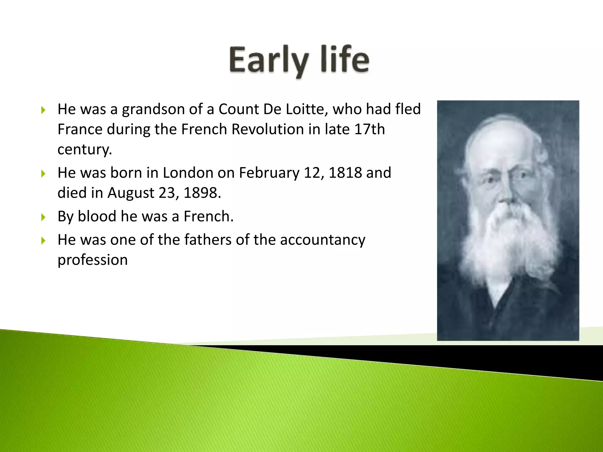 William welch deloitte and big 2 accountancy firms | PPTX