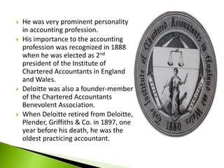 William welch deloitte and big 2 accountancy firms | PPTX