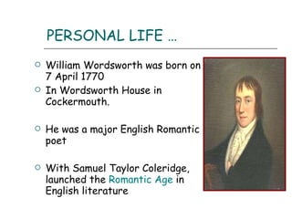 William wordsworth | PPT