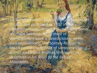William wordsworth | PPTX