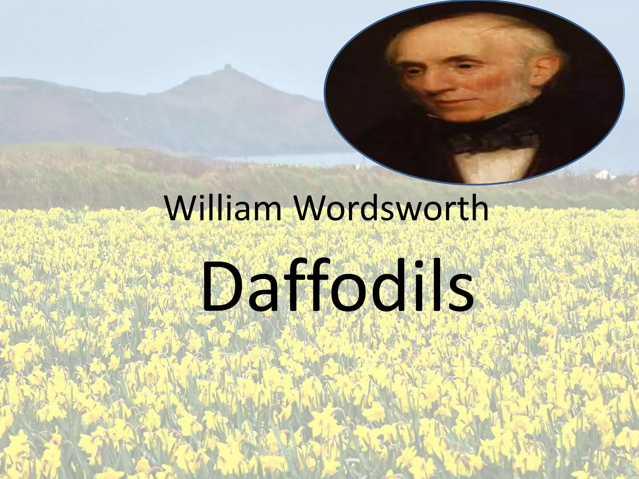 William wordsworth daffodils poem lesson plan Turkey Turkiye | PPTX