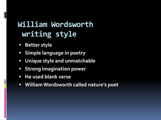 William Wordsworth poetry | PPTX