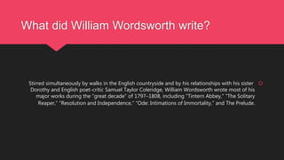 William Wordsworth.pptx | Poetry | Books and Literature