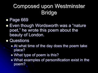 William Wordsworth life and works .pptxx | PPT