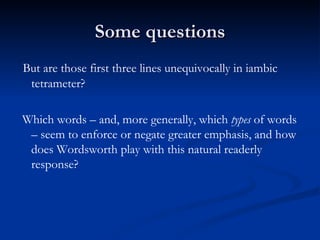 William wordsworth2 | PPT