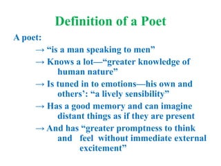 William Wordsworth, his biography and "Preface to Lyrical Ballads ...