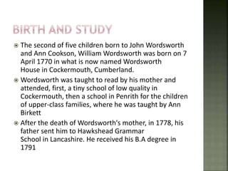 William Wordsworth | PPTX