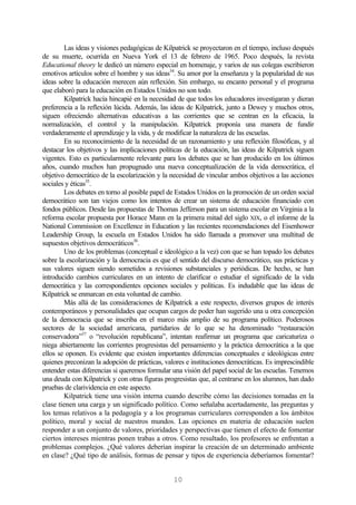Biografía de Willian Heard Kilpatrick autor de Project Method | PDF