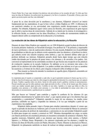 Biografía de Willian Heard Kilpatrick autor de Project Method | PDF