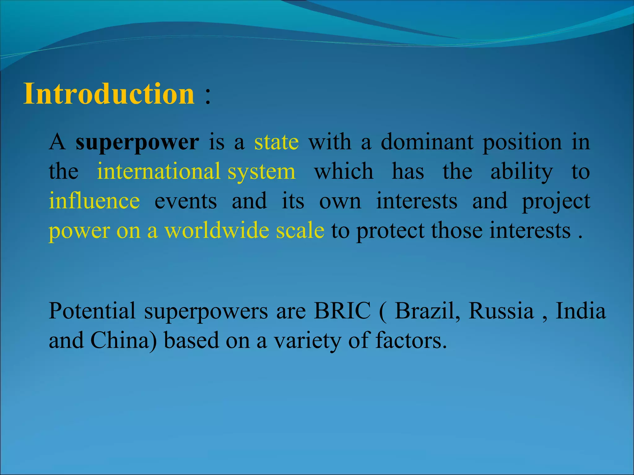 Will india become a superpower??? | PPT | Debated Sensitive Social ...