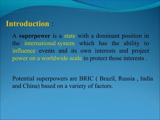 Will india become a superpower??? | PPT | Debated Sensitive Social ...