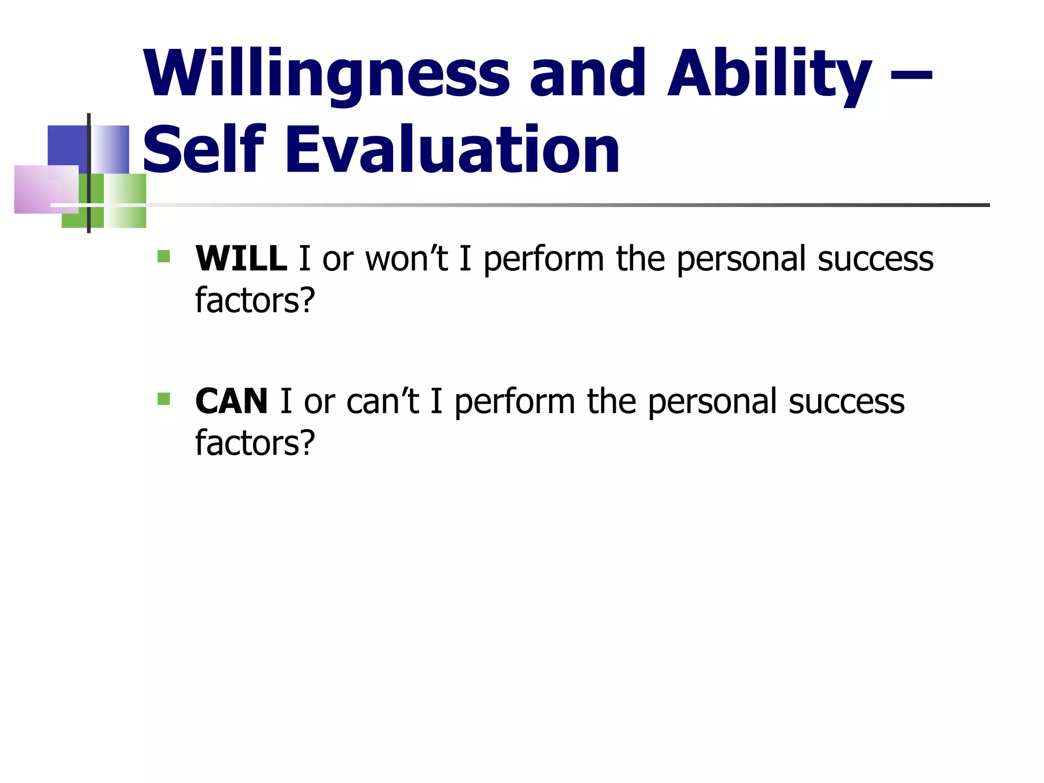 Willingness And Ability | PPT