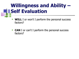 Willingness And Ability | PPT