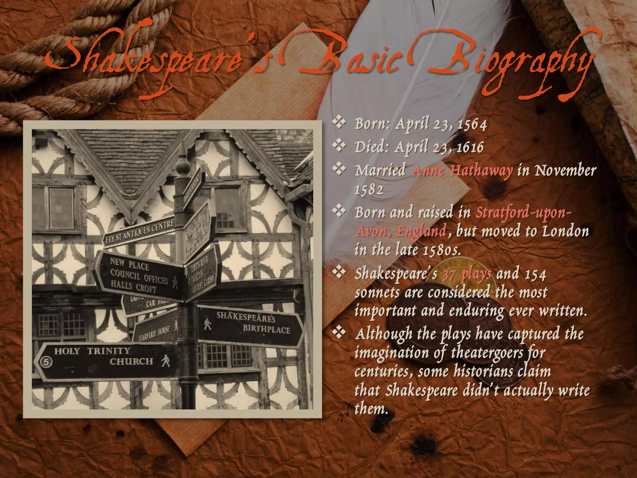 Will in the World: Shakespeare & Elizabethan Theatre | PDF