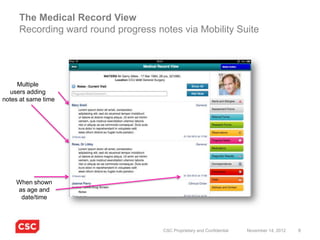 Enhancing Electronic Medical Record Creation for Ward Rounds | PPT