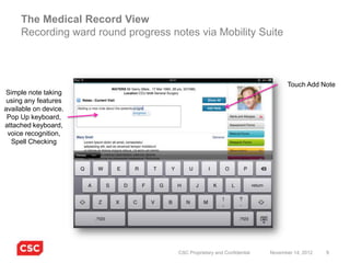 Enhancing Electronic Medical Record Creation for Ward Rounds | PPT