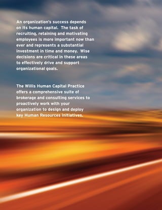 Willis - Human Capital Practice Brochure | PDF