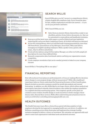 Willis - Human Capital Practice Brochure | PDF