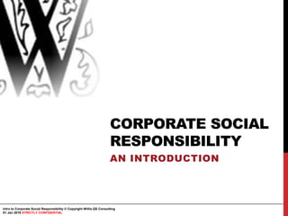 Introduction to Corporate Social Responsibility | PPTX | Business ...