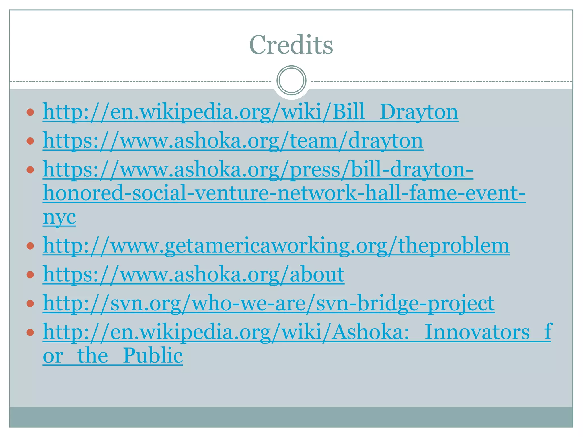 Willliam bill drayton | PPTX | Non-Profit Organizations | Industries