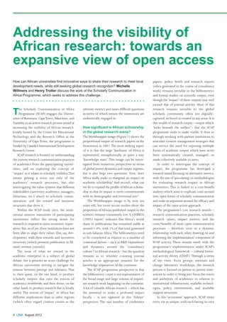 Addressing the visibility of african research - 2012 | PDF