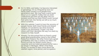 Willo trees genealogy | PPT