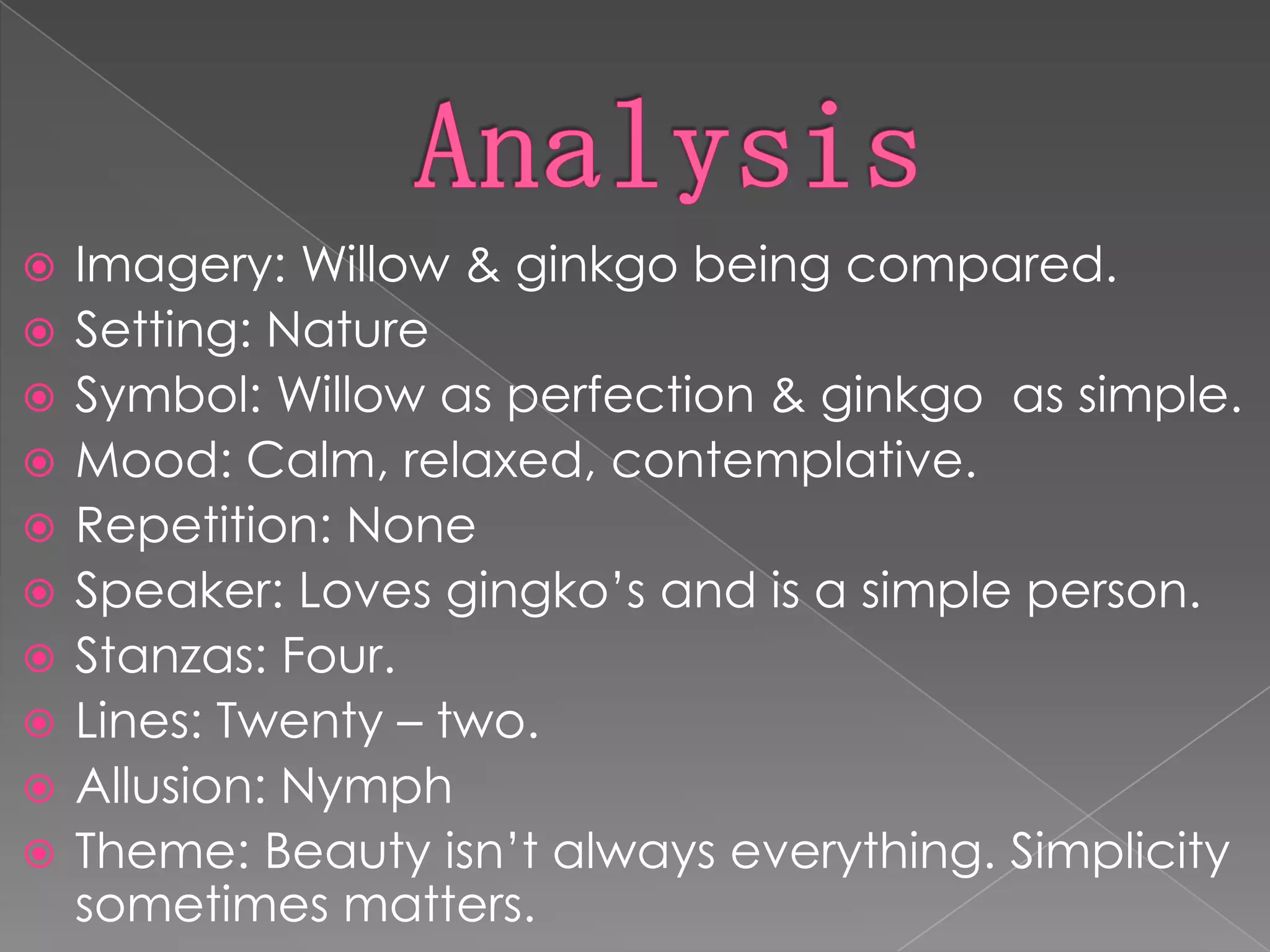 Willow and Ginkgo | PPTX