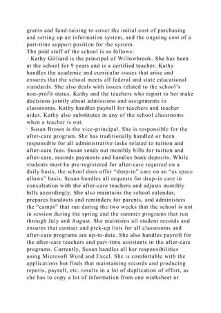 Willowbrook School Case StudyOverviewWillowbrook School is a s.docx