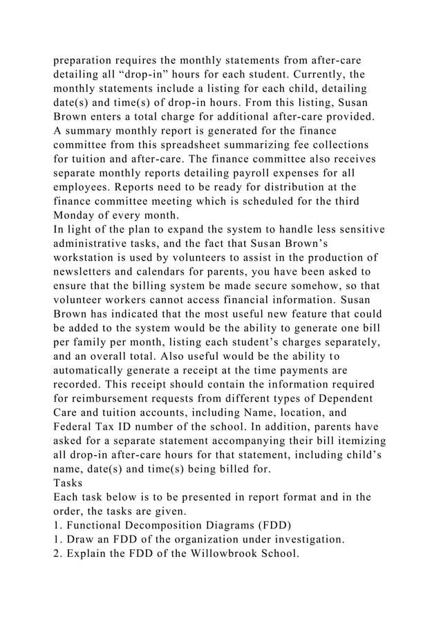 Willowbrook School Case StudyOverviewWillowbrook School is a s.docx