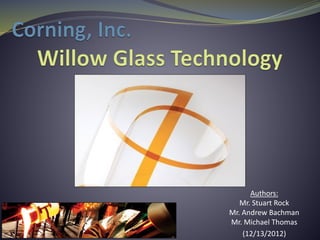 Willow glass technology strategy presentation | PDF