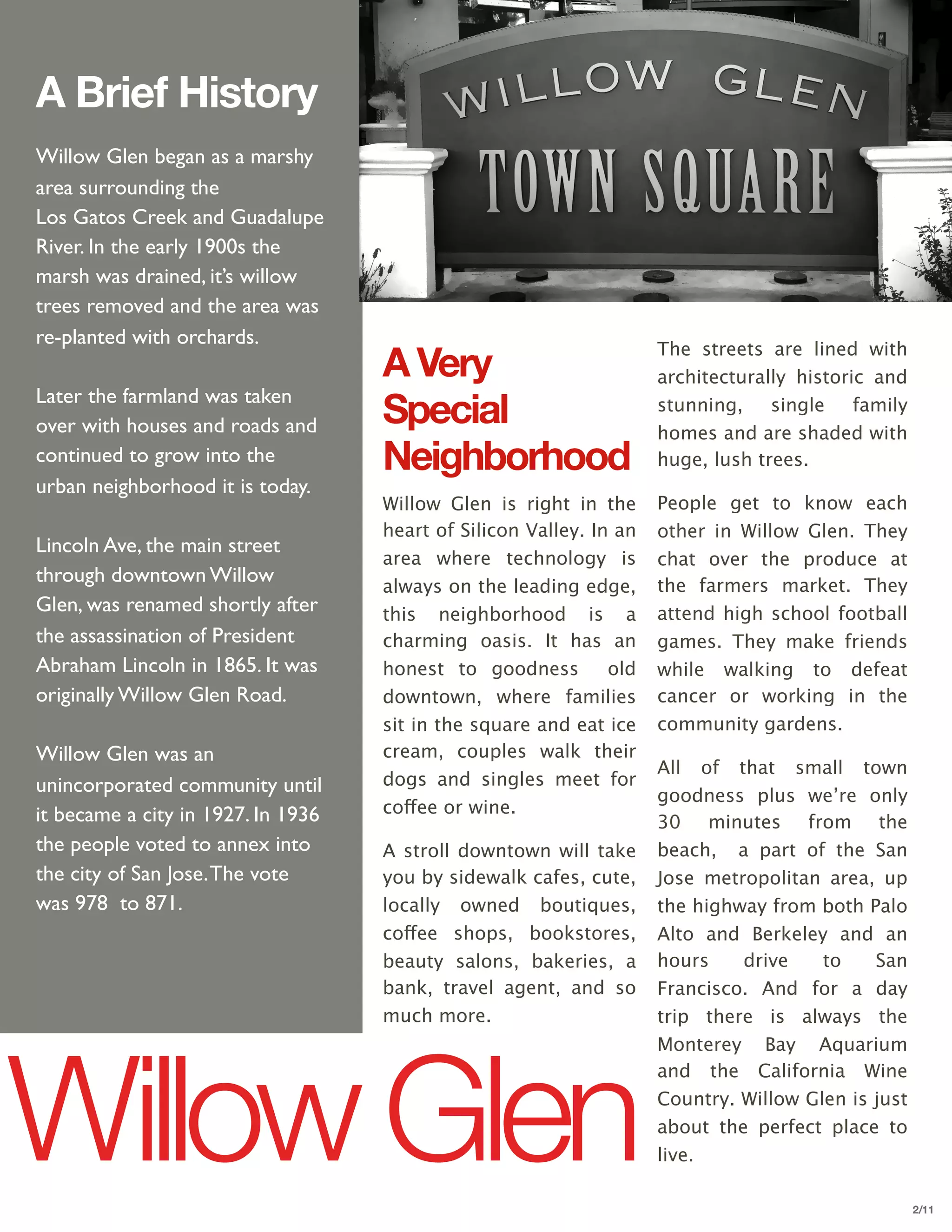 Willow Glen Neighborhood Guide | PDF