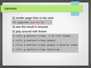 Will paginate and kaminari | PDF