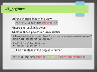 Will paginate and kaminari | PDF