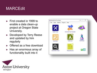 The magic of MarcEdit, or, how I learned to stop worrying and love ...